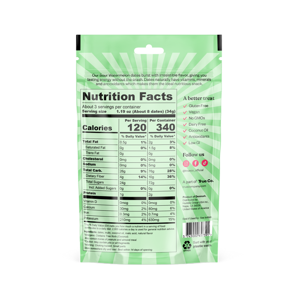 True Dates™ Sour Watermelon Candy Dates™ – True Dates™ of Denmark
